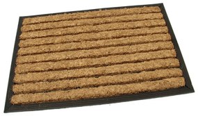Kokosová čistící venkovní vstupní rohož FLOMA Stripes - délka 40 cm, šířka 60 cm