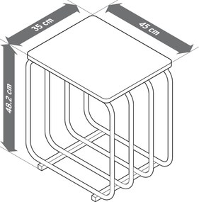 Tchibo - Stolička - barva: hnědá