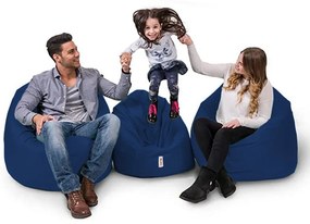 Atelier del Sofa Zahradní sedací vak Iyzi 100 Cushion Pouf - Dark Blue, Tmavá Modrá