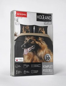 Detexpol Bavlněné ložní prádlo 220x200 Ovčí kůže černá béžová 4713 A Holland Natura 69