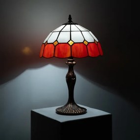 Brilagi - Tiffany vitrážová stolní lampa SIENNA 1xE27/60W/230V