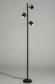 Stojací designová LED lampa se stmívačem Ferranta Black