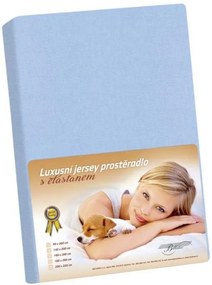 Prostěradlo bellatex jersey s elastanem - 160 x 200 cm - modrá