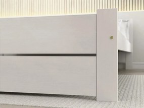 Postel IKAROS DOUBLE 80 x 200 cm, bílá Matrace: Matrace Coco Maxi 20 cm, Rošt: Bez roštu