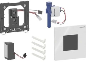Geberit - Elektronické ovládání splachování pisoárů typ 01, síťové napájení, Bluetooth, alpská bílá 116.093.11.1