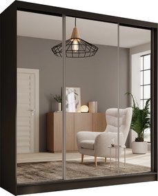 ADRK Furniture Šatní skříň s posuvnými dveřmi Tola 200 ADRK-SW-TOL-200-B