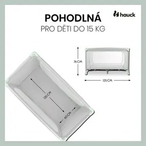 Hauck Cestovní postýlka Dream N Play Plus Dusty Mint