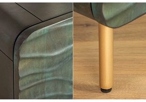 Massive home | Luxusní komoda Black lagoon tyrkysová mango 160cm