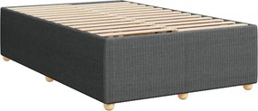 Rám postele bez matrací tmavě šedá 120x190 cm textil 3284922
