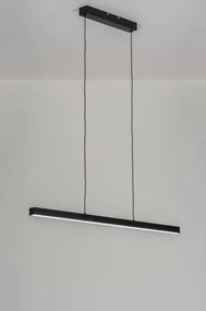 Závěsné designové černé LED svítidlo nad stůl Corciano Black