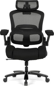 Ergonomická kancelářská židle AIR - černá síťovina / látka