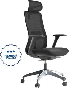 MERCURY WISDOM tmavě šedá / Ergonomická kancelářská židle / Nosnost 15