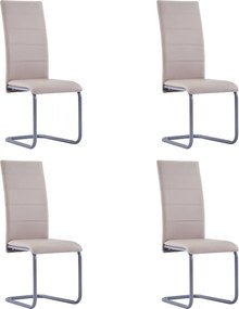 vidaXL Konzolové jídelní židle 4 ks umělá kůže [281694] Barva: Bílá