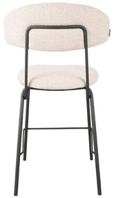 LABEL51 Barová židle ZACK bílé bouclé 95cm IH-50.169