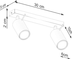 Sollux Lighting Stropní svítidlo RING 2 béžové