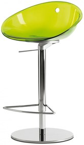 PEDRALI - Barová židle GLISS 970 DS - transparentní zelená