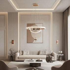 Toolight Rea, Stropní svítidlo G143-CP 50cm GOLD, OSW-02613