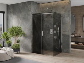 Mexen Omega sprchový kout 110x90cm, 8mm sklo, chromový profil-šedé sklo, 825-110-090-01-40