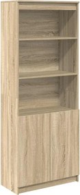 Skříň highboard dub sonoma 70 x 35 x 180 cm kompozitní dřevo 3328473