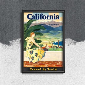 Dekorativní plakát Kalifornie letos v létě