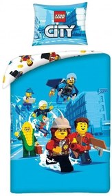 HALANTEX Povlečení Lego City blue  Bavlna, 140/200, 70/90 cm