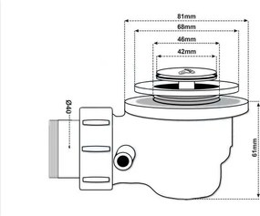 BPS-koupelny Posuvné sprchové dveře HYD-PD03D 120 chrom/transparent pro instalaci do niky + vanička HYD-OSV-SXL04C 120x90 bílá
