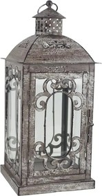 Kovová lucerna Morex K4576/A, 16 × 16 × 36,5 cm