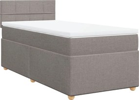 Box spring postel s matrací taupe 90x200 cm textil 3286567