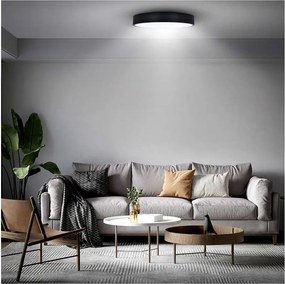 LED stropní světlo Lecce nastavitelné, 2900 lm - průměr 40 cm, černá