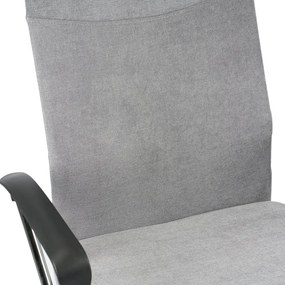 Kancelářská otočná židle NALEM — látka, šedá