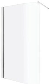 Novoterm Sprchová zástěna Walk-in NV-Zeta 140 TR, chrom/transparent - bez vaničky