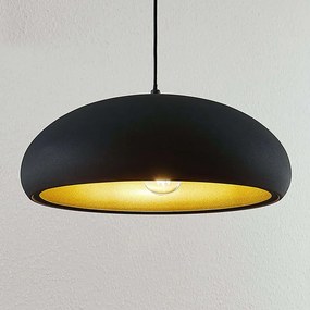 Moderní závěsná lampa černá se zlatem - Gerwina