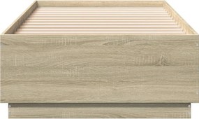 Rám postele dub sonoma 90 x 200 cm kompozitní dřevo 3209725