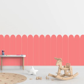 PIPPER. Textilní samolepící tapeta - Oblouk - Růžová barva Barva: Tmavá, Velikost: 100cm