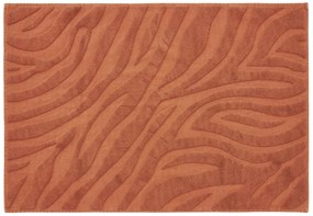 OnaDnes -20% Terakotově červená bavlněná koupelnová předložka Kave Home Goda 50 x 70 cm