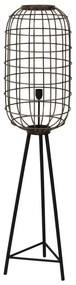 Stojací lampa v černo-bronzové barvě (výška 151 cm) Toah – Light &amp; Living