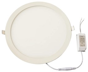 Esyst LED stropní svítidlo zápustné kulaté, 24W, 300mm, teplá bílá