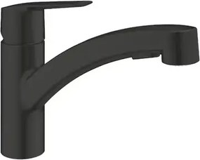 Grohe QuickFix Start - Dřezová baterie s výsuvnou sprškou matná černá