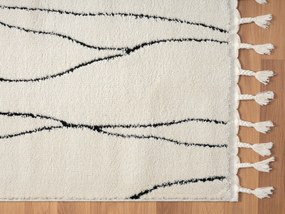 My Flair, Běhoun Moroccan Serenity CA40082 weiß, 80x250, černobílá, ložnice