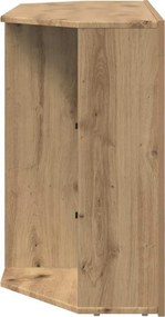 vidaXL Rohový LED TV stojan 100x40x68cm Kompozitní dřevo [889794] Barva: Bílá