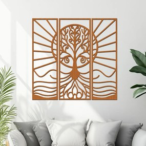 dřevo života Dřevěný strom RANNÍ PAPRSKY Zvolte rozměr (cm): 95x92, Zvolte barvu dekoru: Třešeň