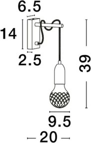 Nástěnné svítidlo NOVA LUCE VEDA G9 9536416 bez žárovky