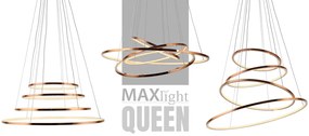 Kruhový LED lustr MAXlight QUEEN P0244