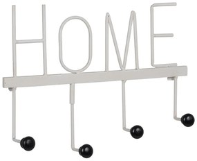 Bílý kovový nástěnný věšák Home – Ixia