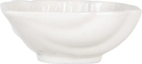 Bílá keramická miska ve tvaru mušle Shell Bowl - 12*10*4 cm