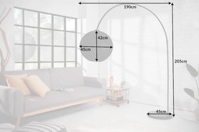 Noble Home Černá stojací lampa Cocooning 205 cm