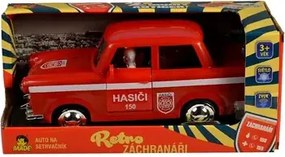 MaDe 98529 - Auto retro požární na setrvačník 6 x 17 x 8 cm