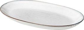 Oválný talíř Broste NORDIC SAND D.30 cm pískový