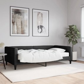 Válenda s matrací černá 100 x 200 cm textil 3196567
