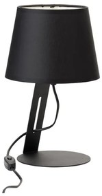 TK LIGHTING Stolní lampa - GRACJA 5133, Ø 18 cm, 230V/15W/1xE27, černá/bílá